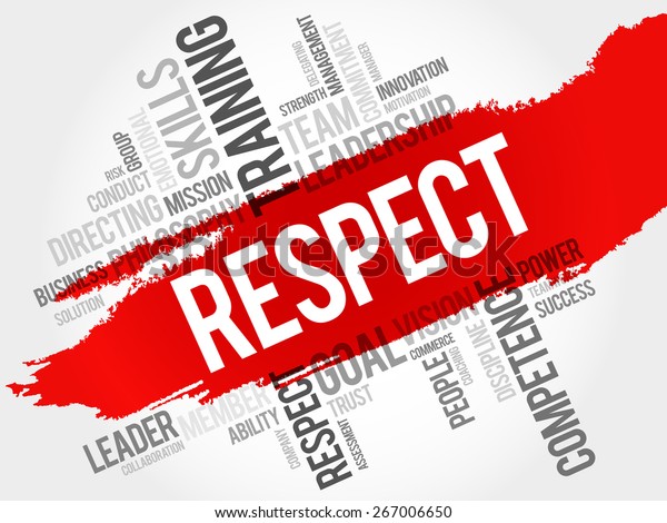 Respect Word Cloud Business Concept Stock Vector (Royalty Free) 267006650
