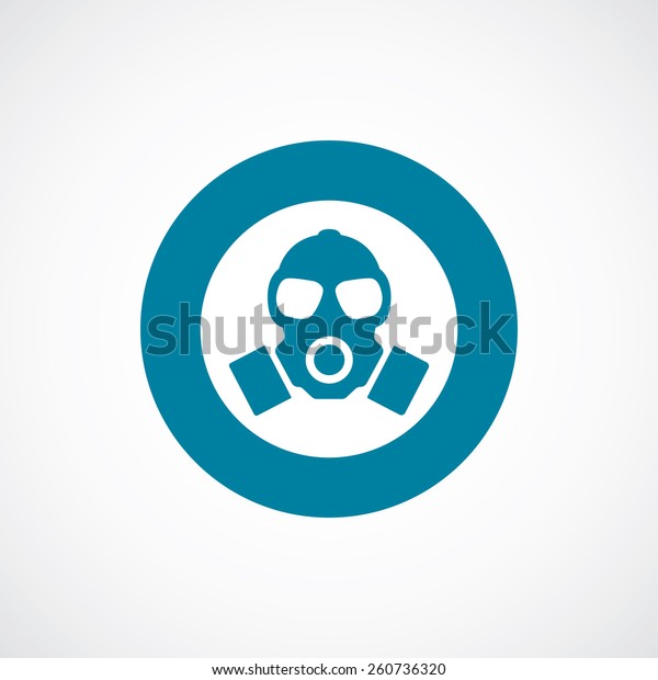 Respirator Icon Bold Blue Circle Border Stock Vector (Royalty Free ...