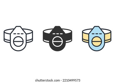 Respirator Icons Symbol Vector Elements Infographic Stock Vector ...