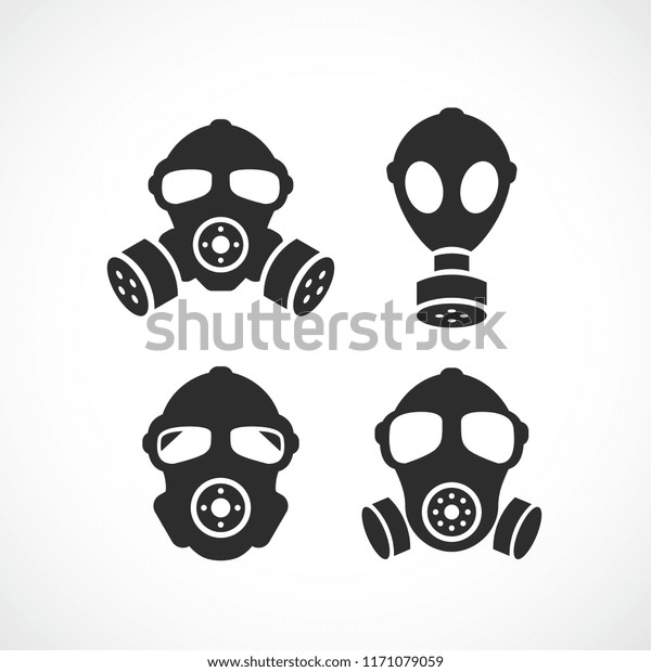 Respirator Vector Icon Set Illustration Isolated Stock Vector (Royalty ...