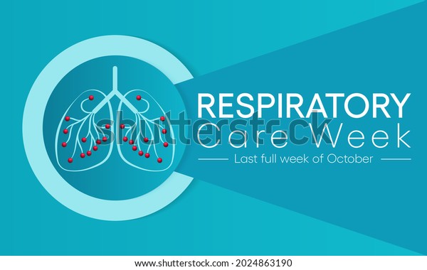 Respiratory Care Week Observed Every Year Stock Vector (Royalty Free ...