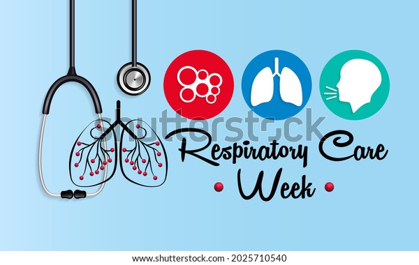 Respiratory Care Week Observed Every Year Stock Vector (Royalty Free ...