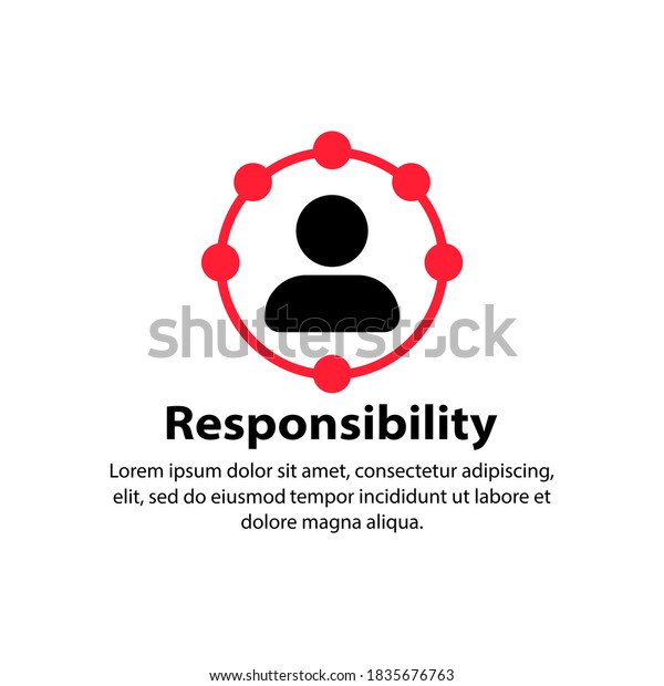 Responsibility Icon Circle Worker Vector On Stock Vector (Royalty Free ...