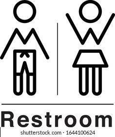 Rest Room Bathroom Poster Vector Illustration Stock Vector (Royalty ...