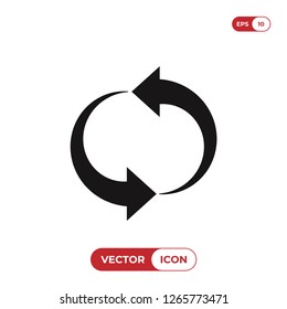 Restart Icon Vector Updatereloadrefreshreset Symbols: vetor stock ...