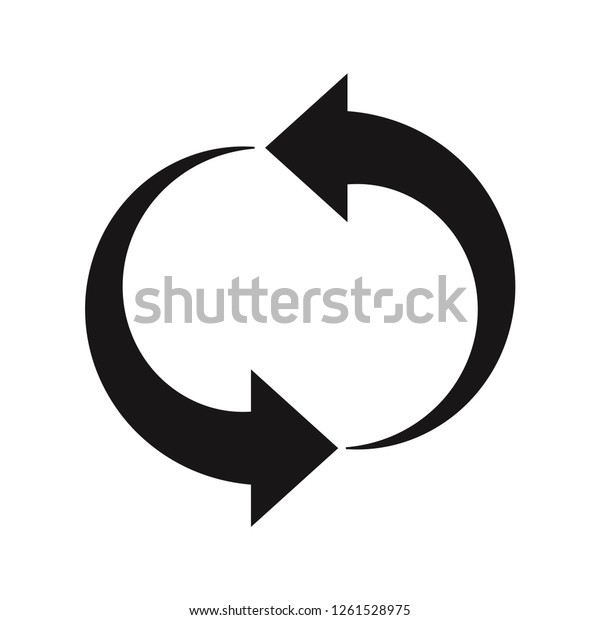 Restart icon vector. Update,Reload,Refresh,Reset symbols.