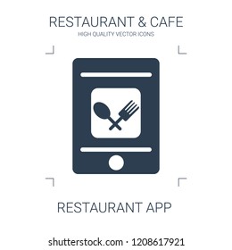 Restaurant App Icon High Quality Filled Stock Vector (Royalty Free ...
