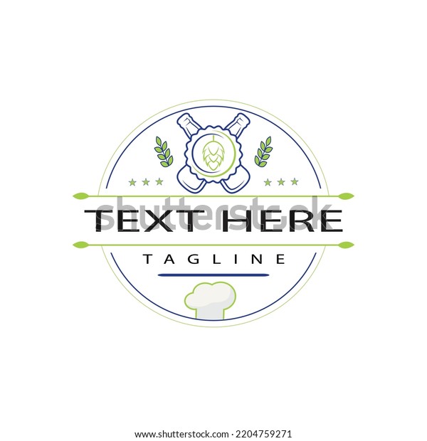 Restaurant Bar Logo Icon Design Stock Vector (Royalty Free) 2204759271 ...
