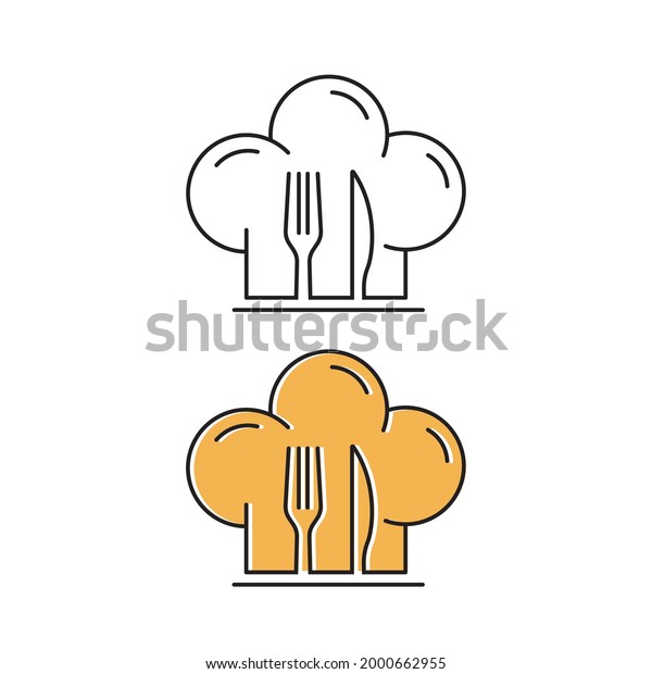 Restaurant Icon Food Cafe Logo Template Stock Vector (Royalty Free ...