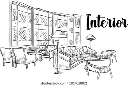 11,832 Interior restaurant drawing Images, Stock Photos & Vectors ...