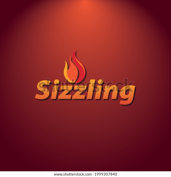 Restaurant Logo Design Named Sizzling Stock Vector (Royalty Free ...