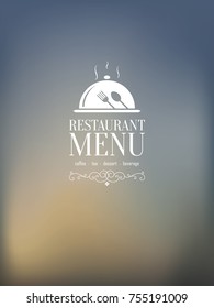 Restaurant Menu Design Blurred Stock Vector (Royalty Free) 755191009 ...