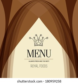 Restaurant Menu Design Crown Royal Foods Stock Illustration 210647761 ...