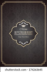 Restaurant Menu Design First Page Vector Stock Vector (Royalty Free ...