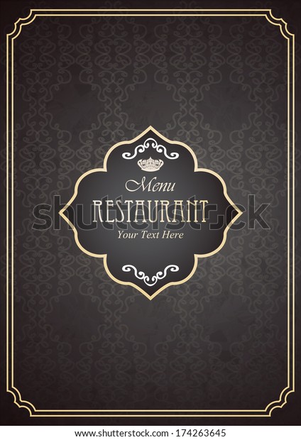 Restaurant Menu Design First Page Vector Stock Vector (Royalty Free ...