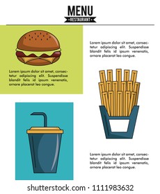 Restaurant Menu Infographic Stock Vector (Royalty Free) 1111983632