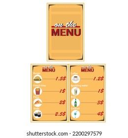 Restaurant Menu Ordering Food Menu Vector Stock Vector (Royalty Free ...