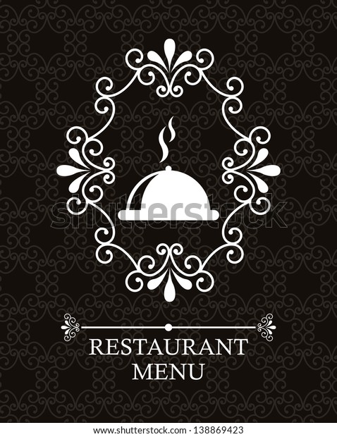 Restaurant Menu Over Black Background Vector Stock Vector (Royalty Free ...