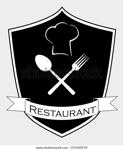 Restaurant Shield Vector Illustration Stock Vector (Royalty Free ...