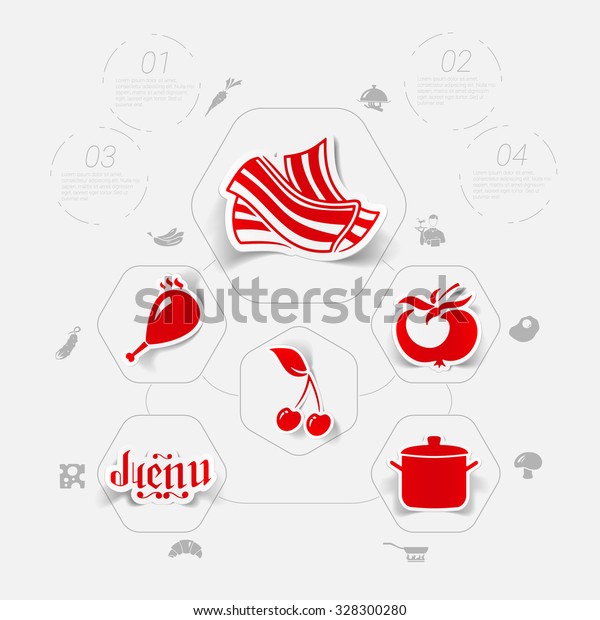 Restaurant Sticker Infographic Stock Vector (Royalty Free) 328300280 ...