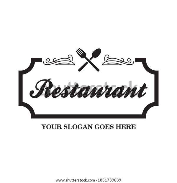 Restaurant Vector Food Logo Vector: เวกเตอร์สต็อก (ปลอดค่าลิขสิทธิ์ ...