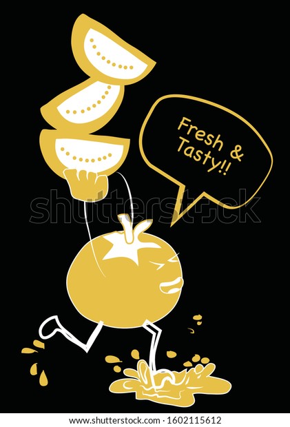 Restaurant Wall Sticker Design Black Background Stock Vector (Royalty ...
