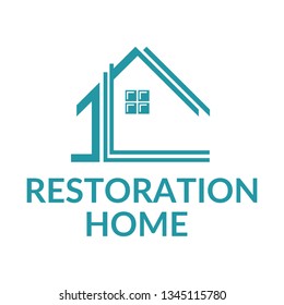 Restoration Home Logo Stock Vector (Royalty Free) 1345115780 | Shutterstock