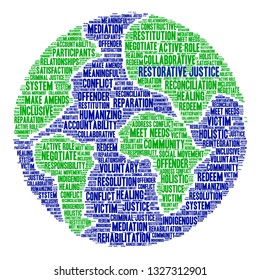 Restorative Justice Word Cloud On White Stock Vector (Royalty Free ...