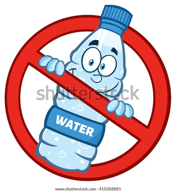 Restricted Symbol Over Water Plastic Bottle 스톡 벡터(로열티 프리) 410308885 ...