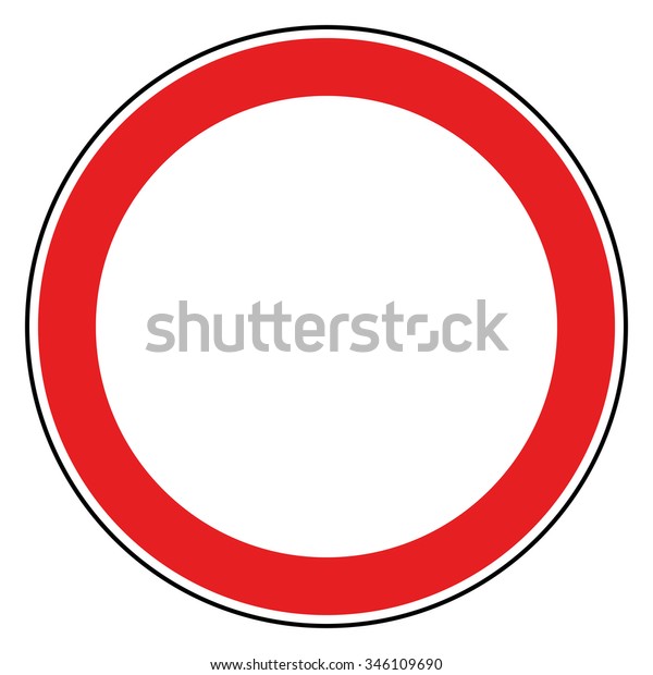 Restricted Vehicular Access Sign Stock Vector (Royalty Free) 346109690 ...