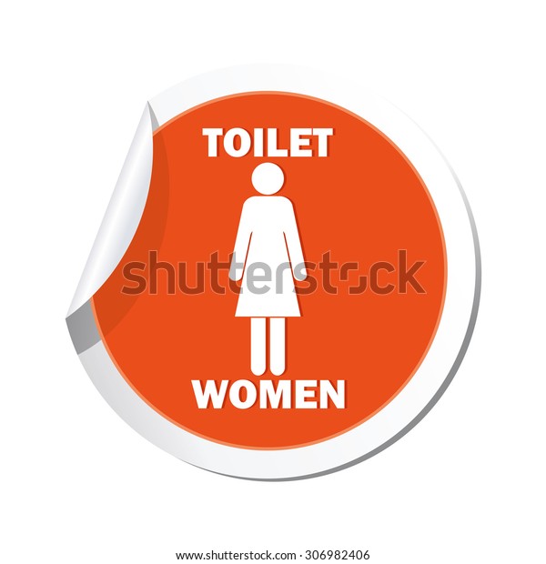 Restroom Icon Lady Wc Icon Stock Vector (Royalty Free) 306982406 ...