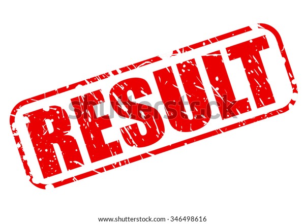 Result Red Stamp Text On White Stock Vector (Royalty Free) 346498616 ...