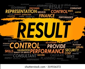 Result Word Cloud Business Concept Stock Vector (Royalty Free ...