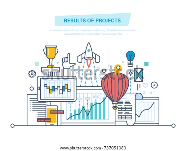 Results Projects Planning Project Management Time 库存矢量图（免版税）737051080 ...