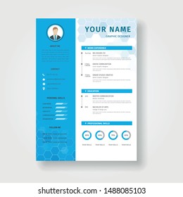 60 Hexagon resume background Stock Vectors, Images & Vector Art ...