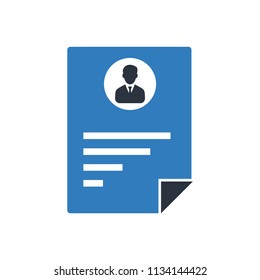 Cv Icon Illustration Isolated Vector Sign Stock Vector (Royalty Free ...