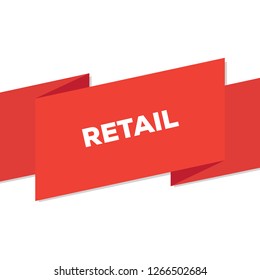 Retail Banner Concept: vector de stock (libre de regalías) 1266502684 ...