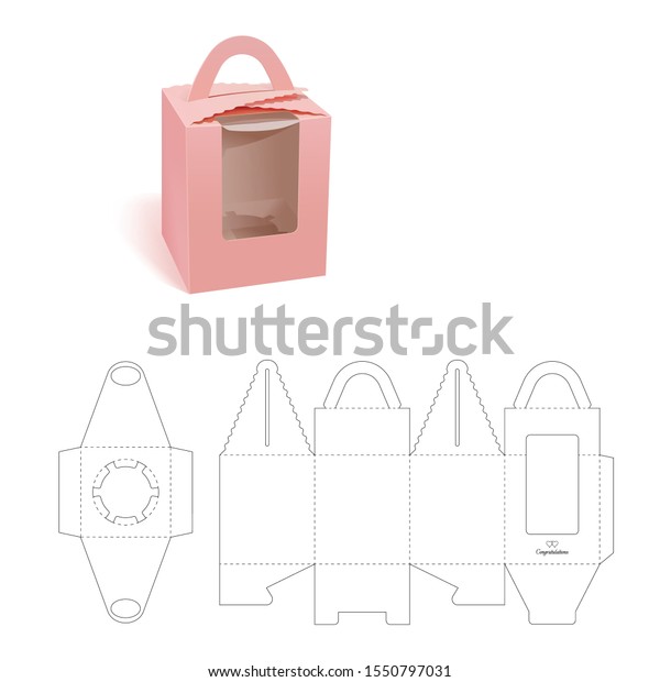 Retail Box Blueprint Template Stock Vector (Royalty Free) 1550797031