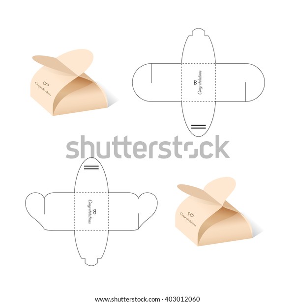 Retail Box Blueprint Template Stock Vector (Royalty Free) 403012060