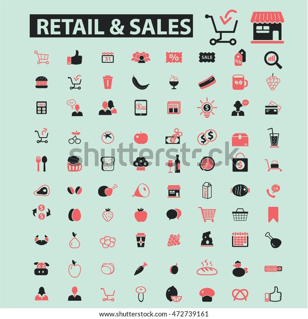 Retail Sales Icons Stock Vector (Royalty Free) 472739161 | Shutterstock