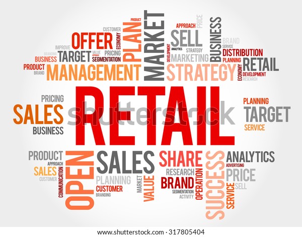 Retail Word Cloud Business Concept Stock Vector (Royalty Free) 317805404