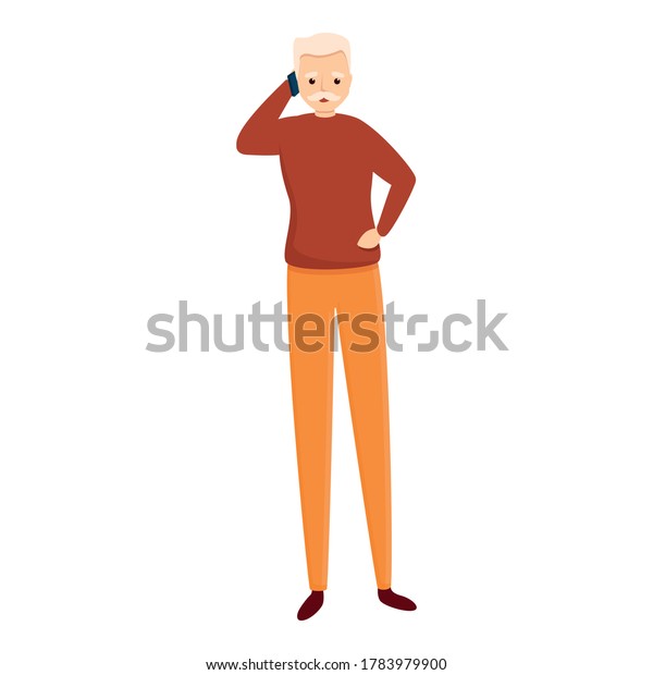 Retire Man Icon Cartoon Retire Man Stock Vector (Royalty Free ...
