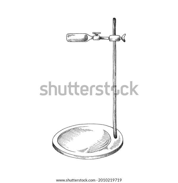 Retort Stand Retro Sketch Style Vector Stock Vector (Royalty Free ...