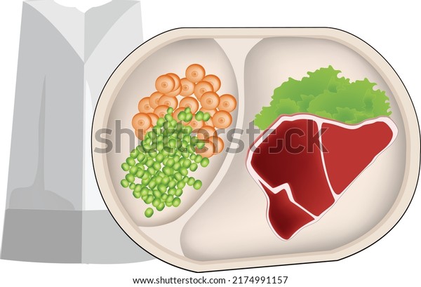 Retractable Plate Food Scheff Hat Stock Vector (Royalty Free ...