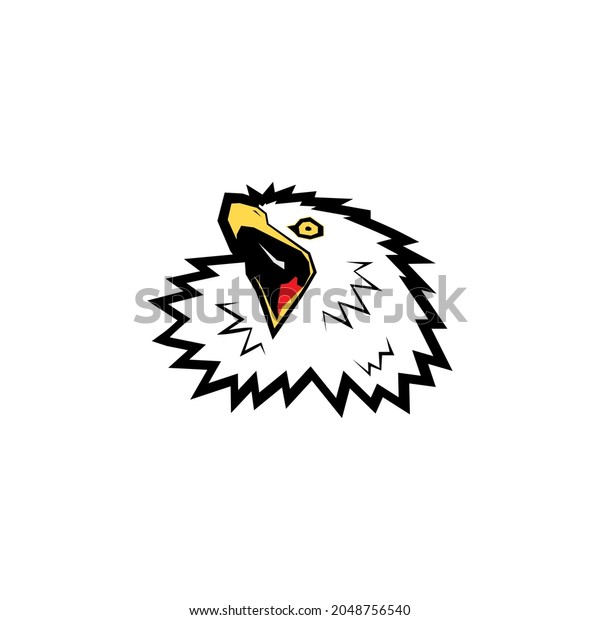 Retro Angry Eagle Mascot Logo Stock Vector (Royalty Free) 2048756540 ...