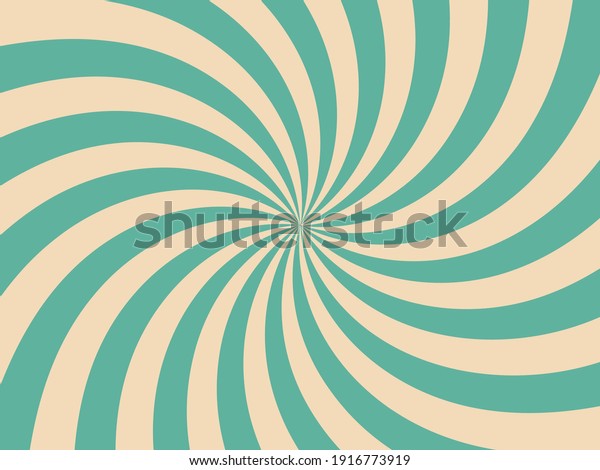 Retro Background Curved Rays Stripes Center Stock Vector (Royalty Free ...