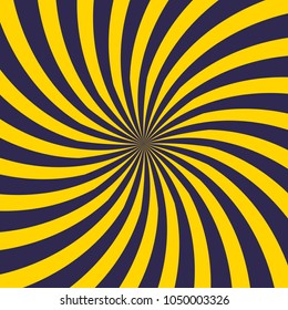 Retro Background Yellow Black Sun Rays Stock Vector (Royalty Free ...
