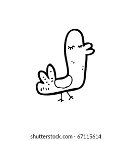 Retro Bird Cartoon Stock Vector (Royalty Free) 67115614 | Shutterstock