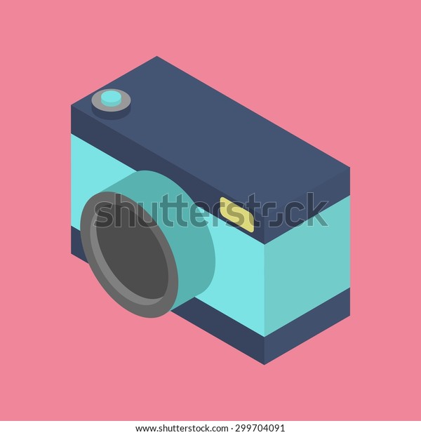 Retro Camera Different Color Variations Stock Vector (Royalty Free ...