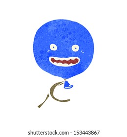 Retro Cartoon Blue Balloon Stock Vector (Royalty Free) 153443867 ...